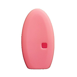 KAWIHEN Silicone Key Fob Cover Fit for Nissan 5 button Nissan 350Z 370Z Altima Armada GT-R Leaf Pathfinder Rogue Sentra Maxima Murano Versa CWTWB1U840 285E3-3SG0D (Pink)