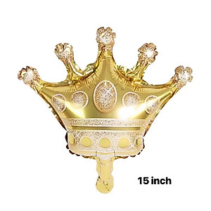 40Inch Pink Crown Number 1 Balloons Set, 1st Birthday Balloons for Girls, Childrens 1st Birthday Party Decorations. (1)