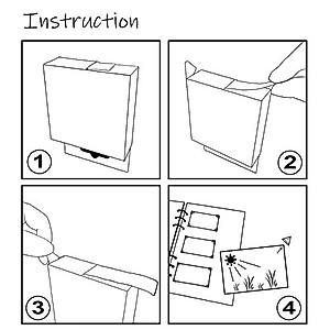 Photo Corners 400 Pcs Clear Self-Adhesive Picture Mounting Corner Stickers for DIY Scrapbook, Album, Journal, 400 Pcs/Pack.