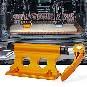 Bike Block Fork Mount, Quick Release Fork Mount Truck Bed Bicycle Carrier, Aluminum Alloy Bicycle Front Fork Fixed Clip Luggage Rack for Truck/Trailer/Bikes