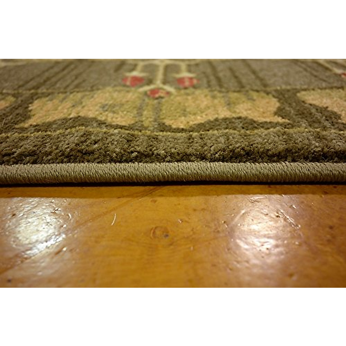 Unique Loom Edinburgh Collection Classic Oriental Traditional French Country Inspired Border Design Area Rug, 5 x 8 ft, Brown/Beige