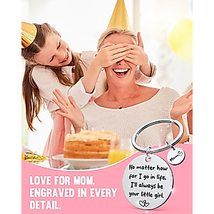 Mothers Day Gifts for Mom from Daughter - Personalized Mother's Day Gifts Bulk Keychain Gift for Women First Mom Funny Birthday Gift Ideas Gifts for New Mom Step Mom Mother in Law Kids Little Girl