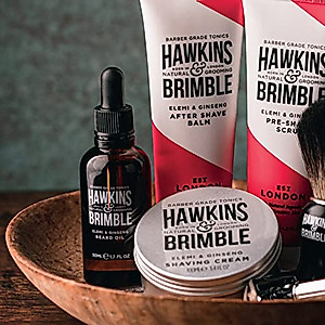 Hawkins & Brimble - Beard Oil for Men, 50ml - Promotes Beard Growth Oil for Grooming, Styling, Softener, Repair and Nourishing - Argan and Olive oil - Beard Care Routine with Shea Butter and Vitamin E