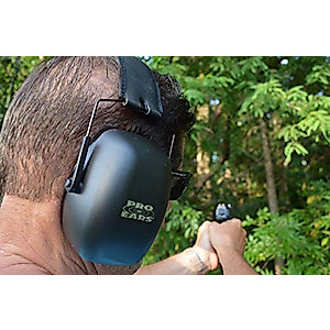 Pro Ears Ultra Gel 29 Noise Reduction Ear Muffs, 29 NRR, Lightweight, Aviator Gel Seals, Hearing Protection, 11.2 oz, Made in USA