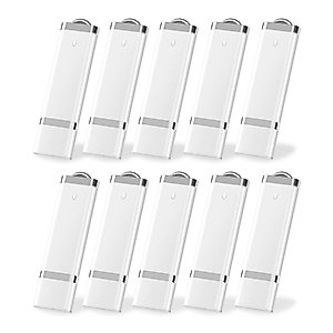 KEXIN 500 Pack 4GB Flash Drive USB Flash Drive 4G Thumb Drive Pen Drive Memory Stick Design in Snapcap White