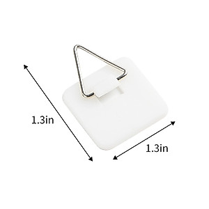 50PCS Plate Hangers for The Wall Plate Holder Hooks for Decorative Plates 1.3 Inch Sticky Invisible Adhesive for Art Supplies Home Decor