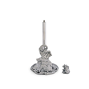 Arthur Court Designs Elephant Decorative Counter Top Paper Towel Holder - Aluminum Metal Countertop 14.5 inch Standing Tall
