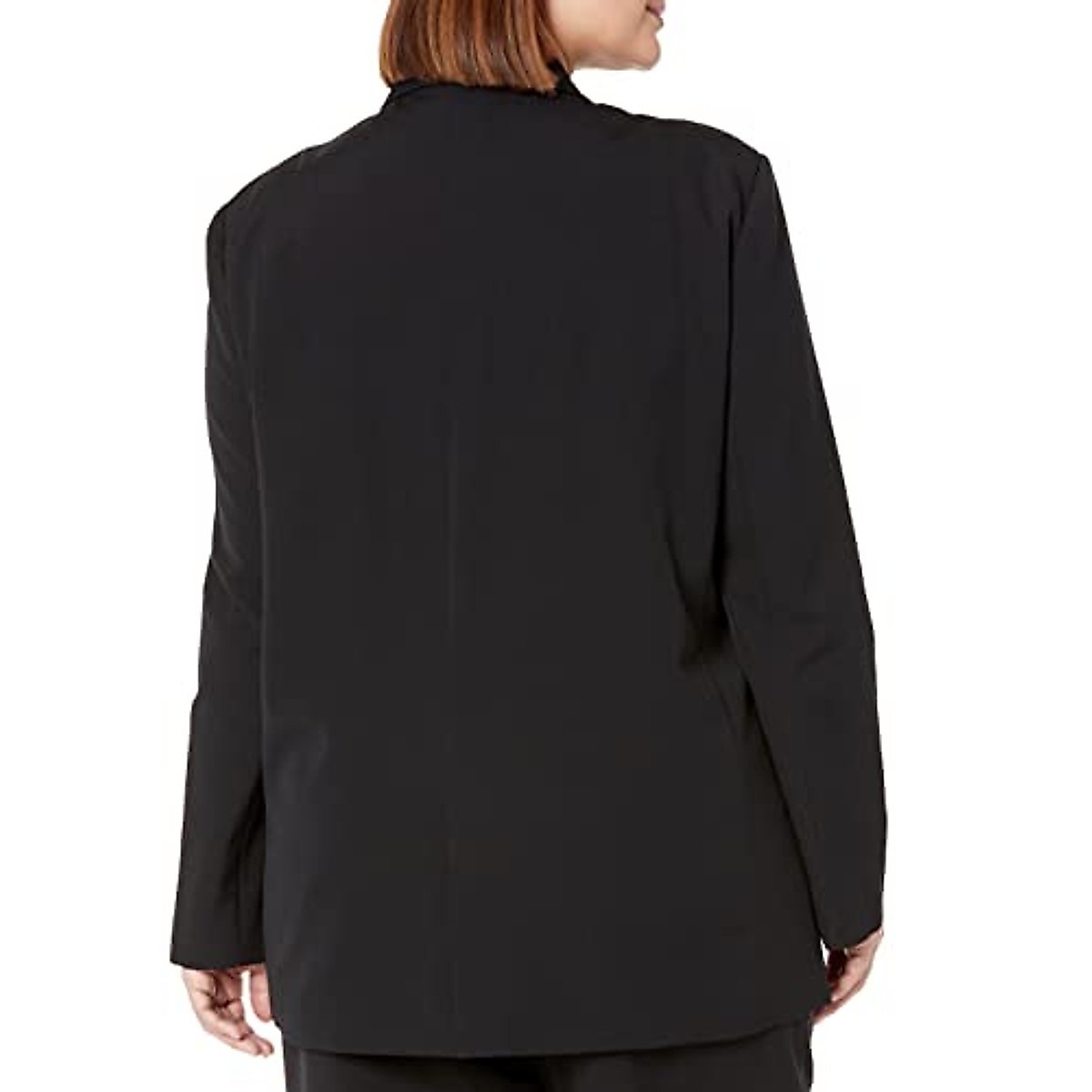The Drop Women's Ramona Loose Fit Boxy Blazer, Black, XXS