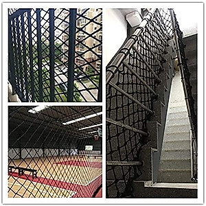 RZM Kids Safety Net Black, Climbing Frames Rope Net Children's Balcony Stair Railing Protective Net Pets Fence Anti-Falling Net Anti-Aging Child Safety Netting for Balcony (Size : 1 * 5m(3 * 16ft))