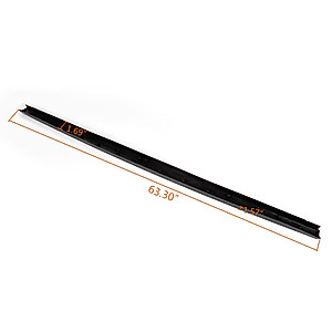 CHEDA Rear Tailgate Molding, Compatible with 2004-2008 Ford F-150 /Lincoln Mark LT 2006-2008, Black Cap Guard