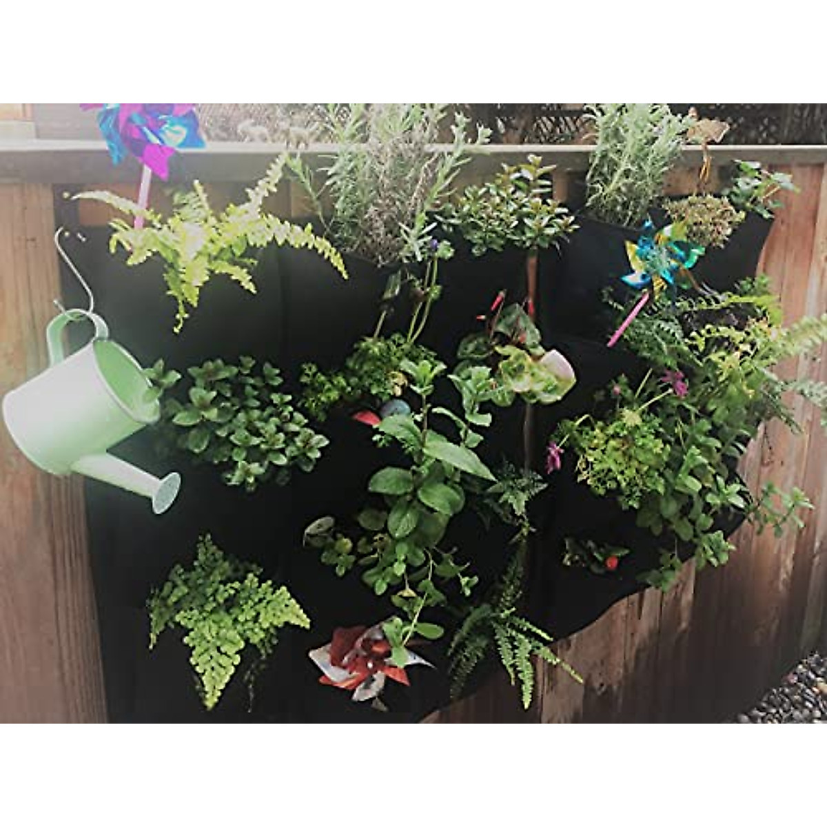 Delectable Garden Cloth 12 Pocket Hanging Vertical Garden Wall Planter for Yard Garden Home Decoration