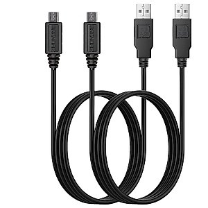 2 Pack USB Power Charging Cable Compatible with Bose QC35 QuietComfort 35 Series II Wireless, SoundSport Free Wireless in-Ear Headphones, SoundLink Around-Ear Wireless Headphones II.