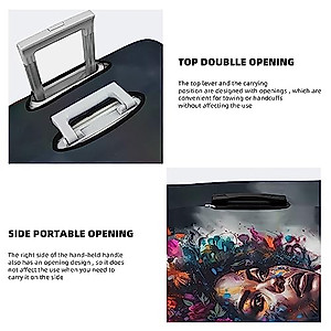 Dudietry Suitcase protector cover tsa approved luggage cover for Suitcase Washable Suitcase Protector Anti-scratch Suitcase cover Large African American Black Girl