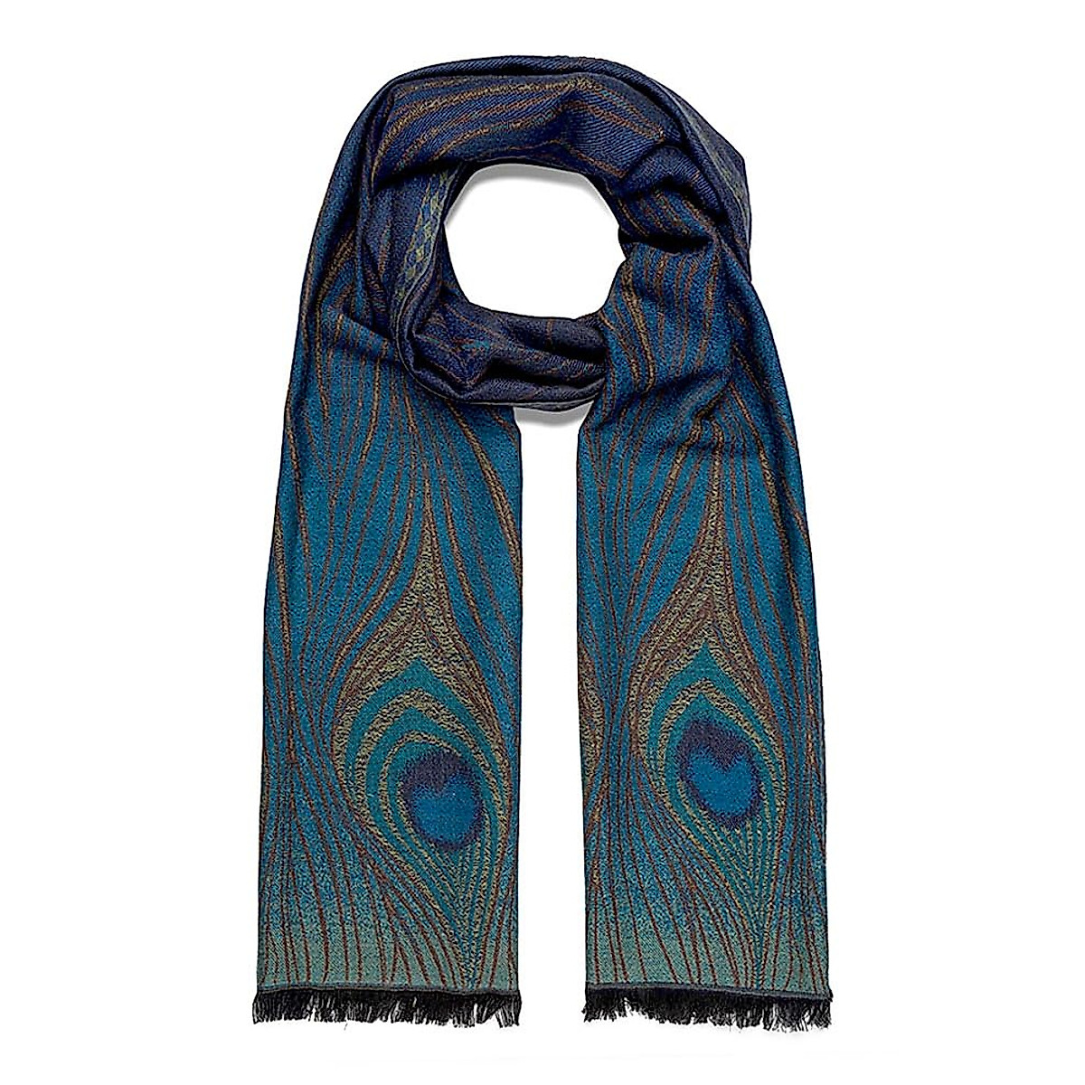 Metropolitan Museum of Art, Louis C. Tiffany, Peacock Feather Shawl/Scarf, 79 Inches x 28 Inches