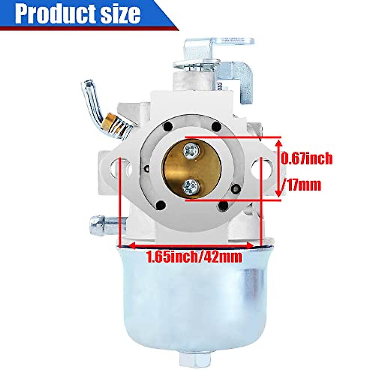 YOFMOO Carburetor Compatible for Snow Thrower Blower Lawn Mower Toro CCR2000 CCR3000 38130 38185 38185C 38186 38430 38431 38435 38436 38180 38180C 38181 957935 814690 810420 20746C Mikuni Suzuki