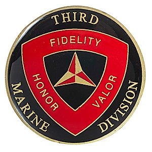 United States Marine Corps 3rd Marine Division Challenge Coin