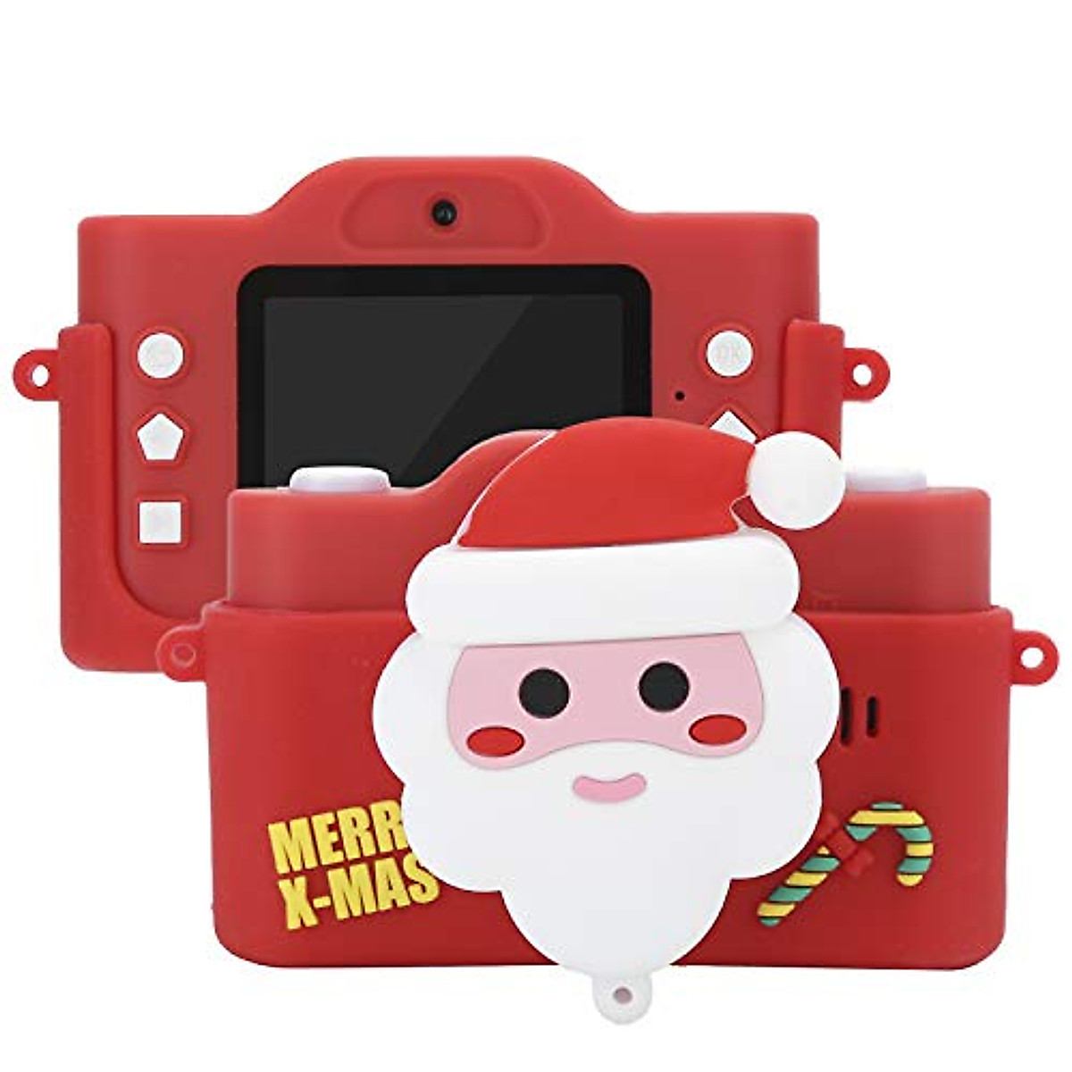 YYOYY Kids Camera Toys for Boys and Girls, Santa Claus, 40MP HD Front Rear Dual Lens, Small Video Recorder, with MP3 Music Function, 2.0 Inch Large Screen
