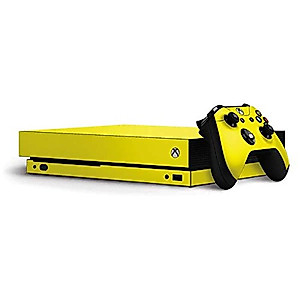 Skinit Decal Gaming Skin Compatible with Xbox One X Console and Controller Bundle - Originally Designed Yellow Design