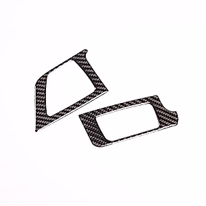 taruisixt for Toyota Tacoma 2016-2020 Real Carbon Fiber Car Dashboard Vent Panel Cover Decorative Sticker Protection Car Interior Accessories 2 PCS