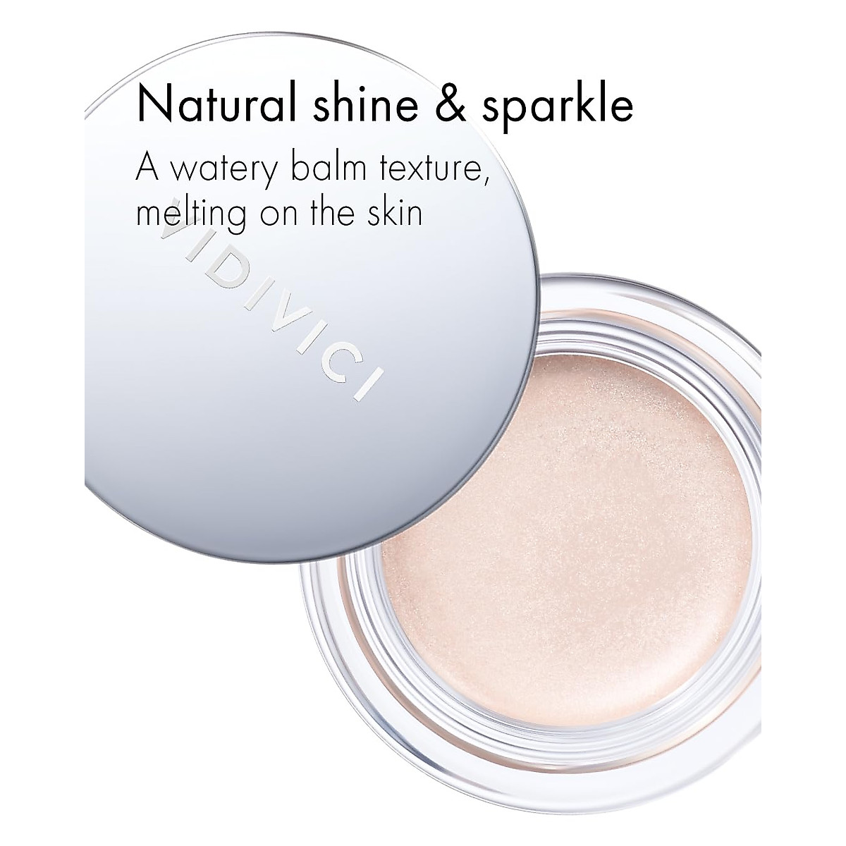 VIDIVICI Millennial Glow Cream Illumination - Creamy Light Face Luminizer Highlighter for Dewy, Glow Makeup - Ultra Fine and Light Reflecting Particles, 0.21oz.