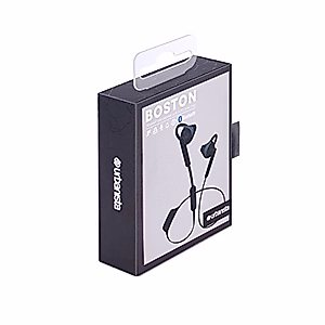 Urbanista Boston Wireless Bluetooth Sport Earphones Headset with Mic and Volume Control, Dark Clown/Black