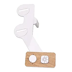 Hilitand Bidet Attachment, Toilet Bidet Attachment with 7/8 Copper Tee, Wood Grain Button Dual Nozzle Bidet Attachment, Ultra Slim Bidet, Bidet Attachments