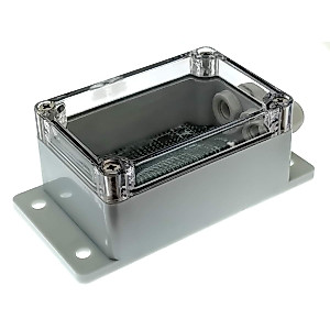 qBox DIY IOT Enclosure Plus Kit (No SMA), IOT Enclosure for Arduino MKR Feather ESP32 Cellular LoRa WiFi Board, Waterproof IP65 Enclosure with Glands, prototyping PCB and connectors Set