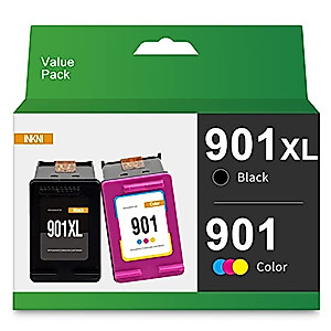 901XL Ink Cartridge Remanufactured Replacement for HP 901XL 901 XL for Officejet J4680 J4500 J4540 J4550 J4580 J4660 J4680C J4524 J4624 J 4640 ( Black, Tri-Color)