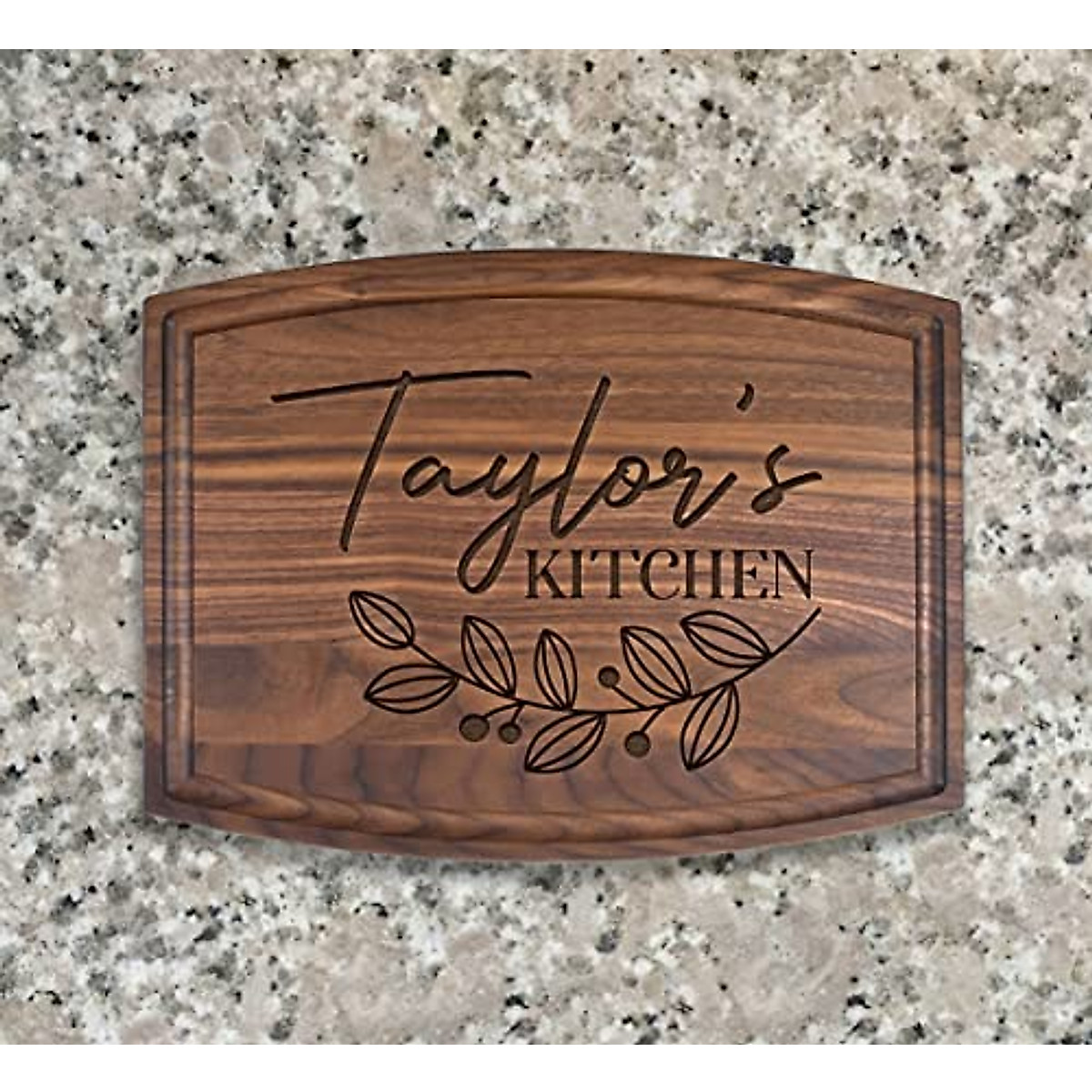 Personalized Mr & Mrs Cutting Board Wedding Gift for Couple Custom Engraved Arched Cutting Board