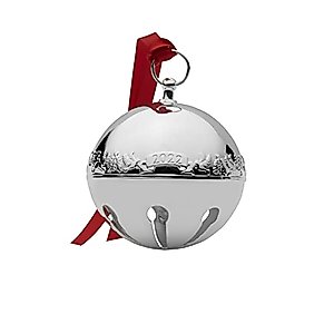 Wallace 2022 Silver-Plated Sleigh Bell Ornament, 52nd Edition, for Christmas