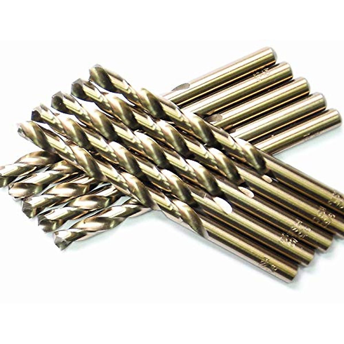 DRILLFORCE HSS General Purpose Heavy Duty Cobalt Jobber Length Twist Drill Bits Size 1/16 with 10pcs in Plastic Bag, Ideal for Drilling on mild Steel, Copper, Aluminum, Zinc Alloy etc. (1/16)