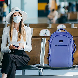 Travel Backpack for Women, 50L Carry on Backpack with Wet Bag Expandable Flight Approved Luggage Backpack Suitcase,Extra Large Weekender Bag Water Resistant Lightweight Daypack Gift for Traveler Women