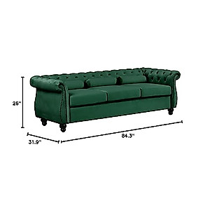 LifeStyle Solutions Fontana Sofa, Green