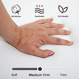 Folding Mattress, 4 Inch Portable Twin Size Trifold Mattress, Foldable Memory Foam Mattress with Washable Cover for Camping, Guest, Yoga, Travel, Certipur-US Certified, Narrow Twin