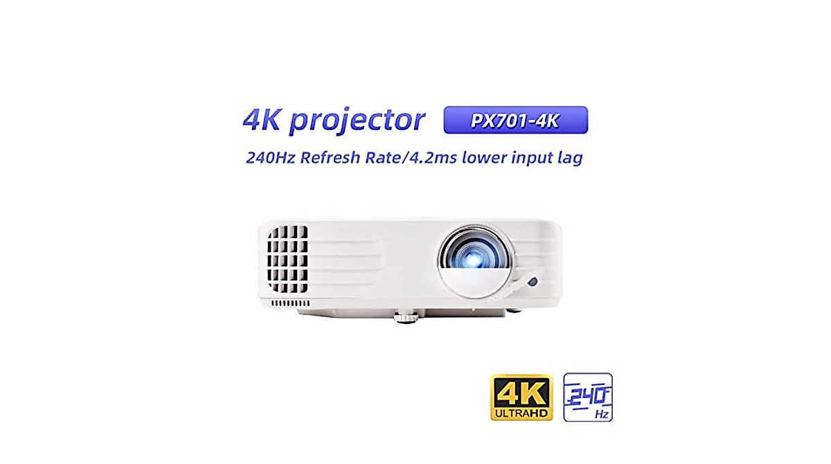 4K Projector PX701-4K with 240Hz Refresh Rate for Home Theater & Gaming