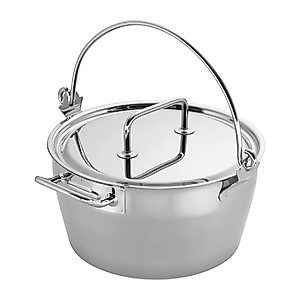 Demeyere Resto Maslin Pan w/ Lid, 10.6 qt.