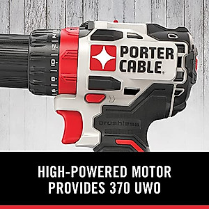 PORTER-CABLE 20V MAX Cordless Drill and Impact Driver, Power Tool Combo Kit with 2 Batteries and Charger (PCCK619L2)