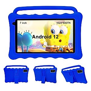 BYYBUO K7 Kids Tablet,7" Android Tablet for Kids,2GB RAM,32GB ROM,2 MP Rear Camera,Tablet for Kids with Kid-Proof Case,Ideal Kids Gift for Christmas and New Year-5+ Years Old(Mazarine)