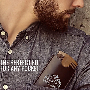 Beard Comb - Natural Sandal Wood for Hair with a Scented Fragrance Smell with Anti-Static & No Snag, Handmade Fine/Medium Tooth Brush Best for Beard & Moustache Packaged in Premium Giftbox