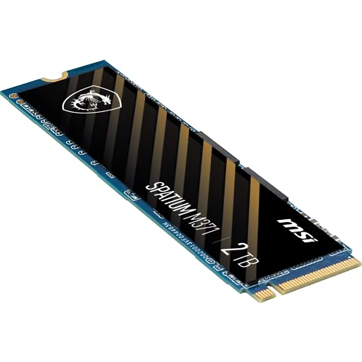 MSI SPATIUM M371 NVMe M.2 2TB Internal SSD PCIe Gen3 NVMe 3D NAND (SPATIUM M371 NVMe M.2 2TB)