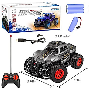 Remote Control Car for Kids, RC Stunt Car with LED Headlights, Double Sided 360°Rolling Rolling Rotating Rotation, Outdoor RC Car Toy Birthday Gifts for Kids Age 3-8 Boys Monster Truck (Blue)…