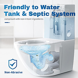 Vacplus Toilet Bowl Cleaner Tablets - 20 PACK, Automatic Toilet Bowl Cleaners with Bleach, Slow-Releasing Toilet Tank Cleaners for Deodorizing & Descaling, Household Toilet Cleaners against Tough Stains