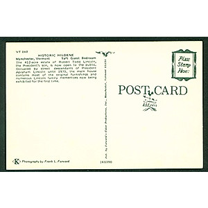 Hildene Estate House Taft Guest Bedroom Manchester Vermont Robert Todd Lincoln History Postcard