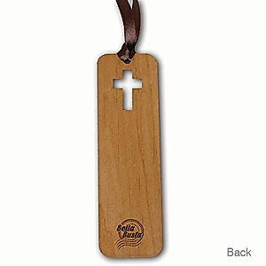 Bella Busta- " Philippians 4:13 - I can do All Things Through Christ who Strengthens me" Bookmark-Christmas Gift-Christian Gift- Laser Cut and Engraved Natural Alder Wood