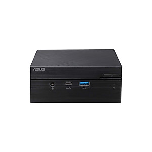 ASUS PN41 Fanless MiniPC Barebone with Intel 11th gen Quad Core Celeron N5100, Support Dual 4K, DisplayPort, WiFi, Bluetooth 5, Hardware TPM, VESA Mount,Black