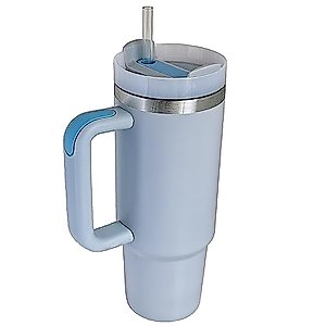 30 oz Tumbler with Handle and Straw Lid for Water, Double Wall Vacuum Sealed Stainless Steel Insulated Tumblers, Travel Cup for Hot and Cold Beverages, Travel Coffee Mug；