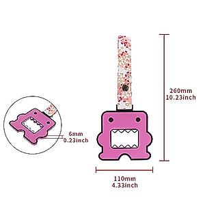 Q1-TECH, JDM Tsurikawa Ring Japanese Subway Train Bus Car Handle Cute Anime Cartoon Handle Hand Strap Rear Front Bumper Warning Rings Drift Charm Drift Car Accessory (DOMO-PPPKF)