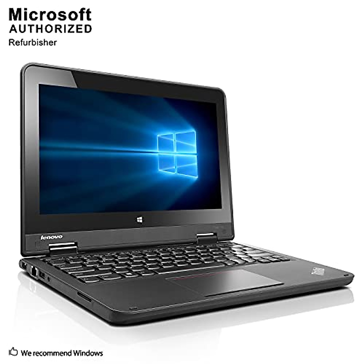 Lenovo Thinkpad Yoga 11e Laptop 11.6inch Touchscreen Convertible Ultrabook PC, Intel Quad Core Processor, 128GB Solid State Drive, 4GB DDR3 RAM, HD Webcam, LED, HDMI, Bluetooth, Windows 10 (Renewed)