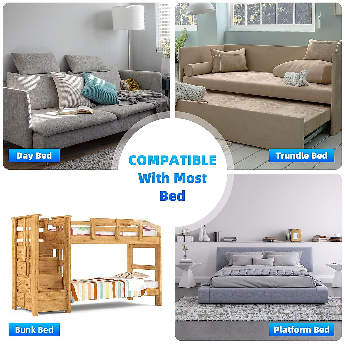 Imperius® Sleeper Sofa Bed Support Board,Sleeper Sofa Support for Sofa Bed Slats,Sleep Sofa Bar for Sofa Bed or Pullout Couch,No Assembly Needed (Full 48x48)