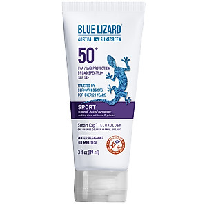 BLUE LIZARD Sport Mineral-Based Sunscreen Lotion - SPF 50+ - 3 oz